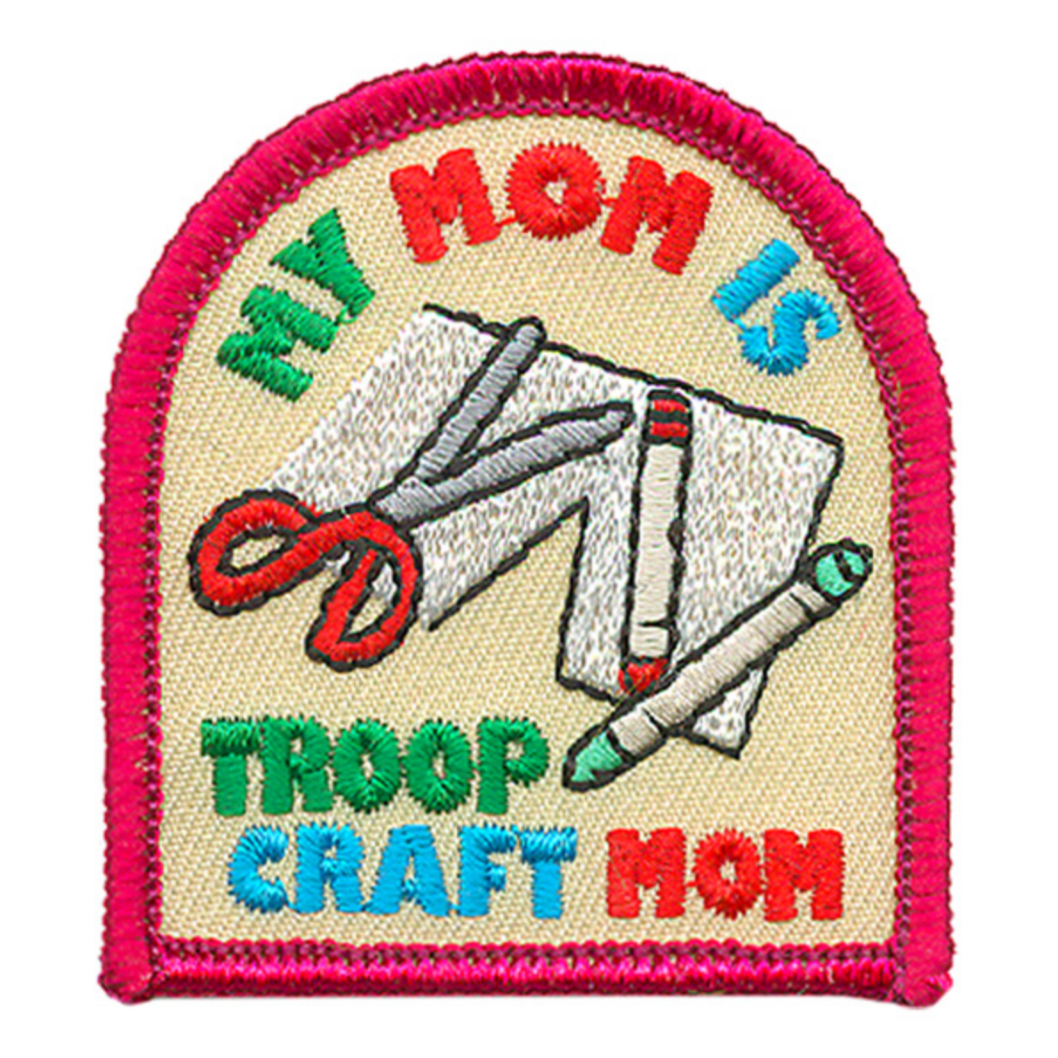 My Mom Is Troop Craft Mom Patch – Girl Scout News and Activities